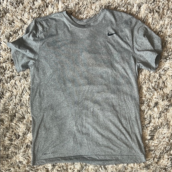 Nike | Shirts | Nike Mens Gray Drifit Tshirt | Poshmark